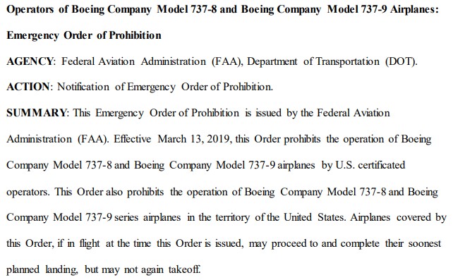 Emergency Order Punctuates Otherwise Quiet Week - AAF