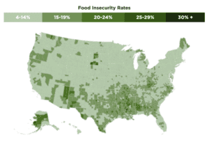 food insecurity map - AAF
